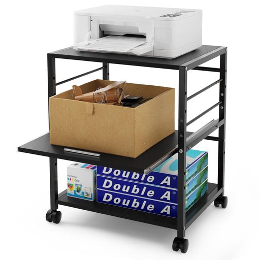 【商品詳細】完成品サイズ:幅50x奥行き40x高さ64cm(キャスターを付けた状態)、静止耐荷重:上棚板/下棚板:約15kg中棚板:約10kg、材質:パーティクルボード/メラミン化粧板/厚さ15mm、フレーム/スチール/粉体塗装、キャスター...