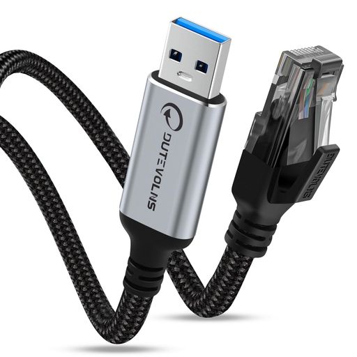 【より便利な使用方法】:DutevolnsのUSB-A-イーサネットケーブル製品はドライバーを必要としません。コンピューターをルーターやネットワークスイッチに直接接続できます。プラグアンドプレイ。USBA-RJ45アダプターとインターネット...