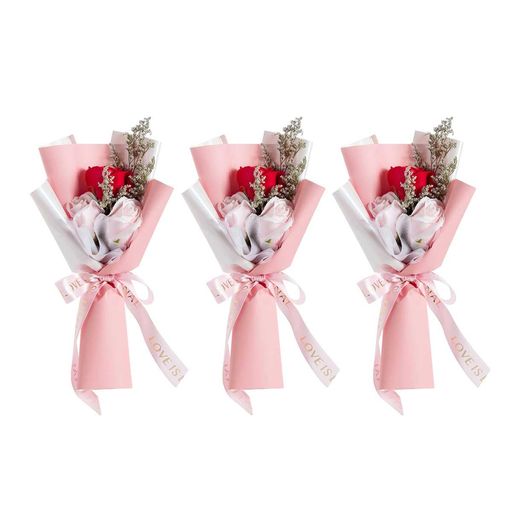 【商品仕様】:サイズ:26*13cm、セット内容:3本セット、素材:石鹸、大容量で3本入、枯れないバラです。 【特徴】:1きれいなまま長く飾れます。2水やりなどお世話の必要がありません。3花粉などがつきません。 【個別包装】:個別包装され、...