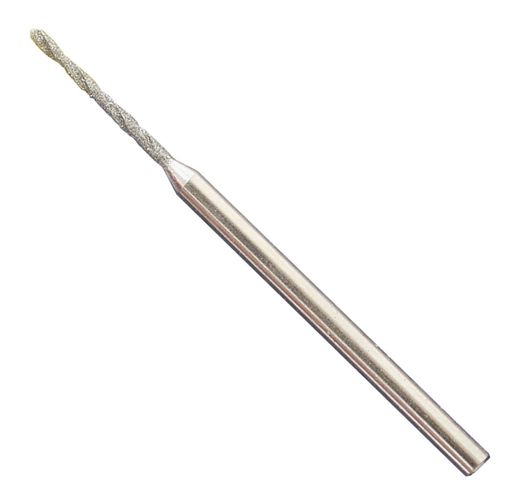 ドリルサイズ:直径1.0mm 粒度:#180 軸径:2.35mm 対応工具:電動ルーター、フレキシブルシャフト 用途:ガラス・セトモノの穴あけ、グレリッツェン・グラスアートに。