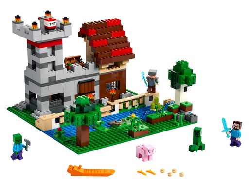 マインクラフトファンの創造力豊かな冒険を現実のものにするセットです。ブロックやパーツ、キャラクターのフィギュアがいっぱい入っていて、遊びを通して想像力や創造性を豊かに育めます。 計564ピースのブロックやパーツが入った組み立てセットです。キ...