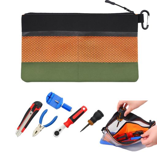 コンパクトサイズ:工具ポーチ18cmx29cmの小型設計で、ワークショップや車内での収納に最適です;軽量で携帯性に優れ、工具入れとしてどこにでも持ち運べます。 防水設計:600Dオックスフォード生地を使用したツールポーチは、水や湿気から工具...
