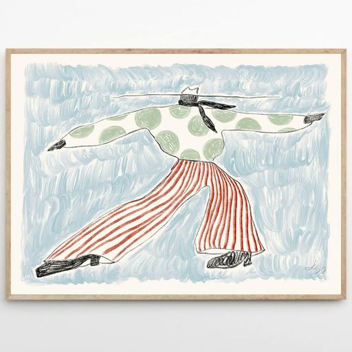 ジークレープリントという手法でPOSTERCLUBのために特別に作成されています。ジークレープリントとはフランス語で「吹き付けて色を付ける」という意味で、版を用いずに刷り上げるのが特徴です。デジタルデータを上質なナチュラルアート紙に印刷して...