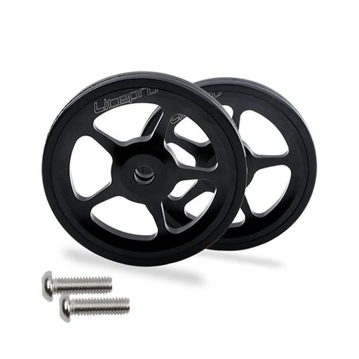 ブランド:Litepro 材質:アルミニウム合金 製品名:For brompton easywheel 互換性:折りたたみ自転車 重量:約137グラム