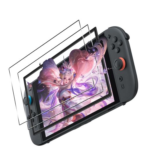 👑【対応機種】本製品は対応スイッチ2保護フィルム(2枚)、素材に日本製の旭硝子を採用。購入前に、機種を確認していただきますようお願いいたします。 👑【9H硬度・全面被覆・飛散防止】携帯Switch2専用のフィ...