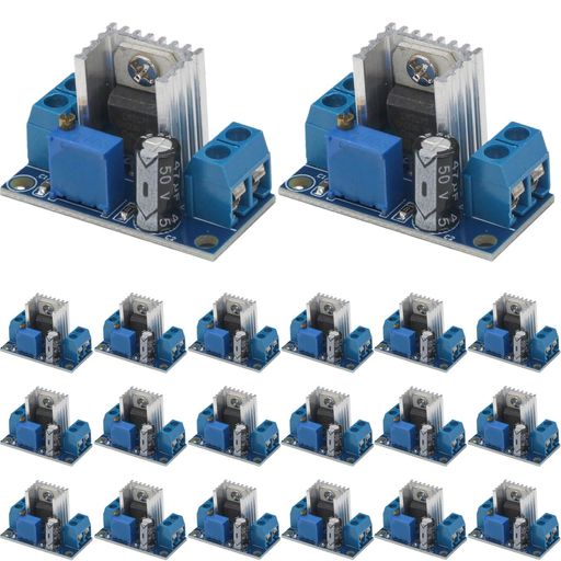 電圧レギュレーターサイズ:35mmx20mmx17mm/1.38インチx0.79インチx0.67インチ。重量:約12g/0.42オンス。 このレギュレータの電圧入力は4.2-40V、出力調整可能電圧範囲:1.2~37V、電流出力:1.5A ...