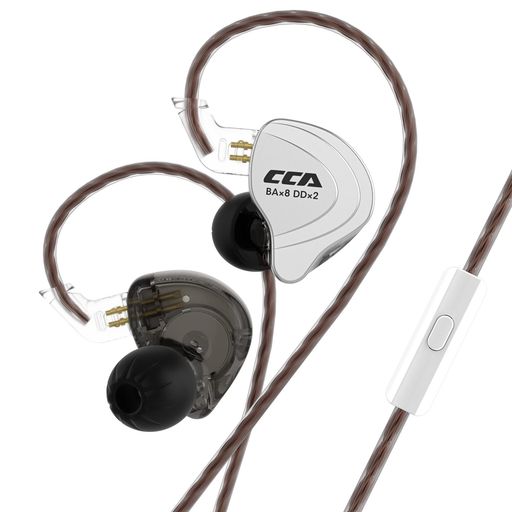 ゲーミング 【10ドライバハイブリッドIEM】CCAC10イヤホンは10個のドライバハイブリッドテクノロジー、ダイナミックドライバ1台とバランスアーマチュアドライバ4台を搭載しており、7Hz~40000Hzの広い周波数を生成することができま...