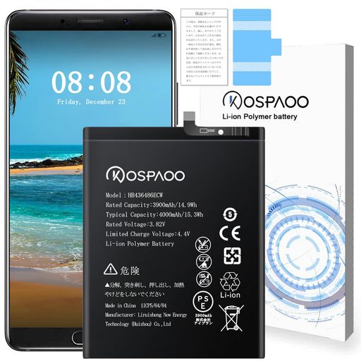 【対応機種】ForHUAWEIMate10電池種類:HB436486ECW互換機種:HUAWEIMate10Pro/Mate20/P20Pro/Honor20Pro/HonorView20/Honor9X/Y9Prime2019/Honor...