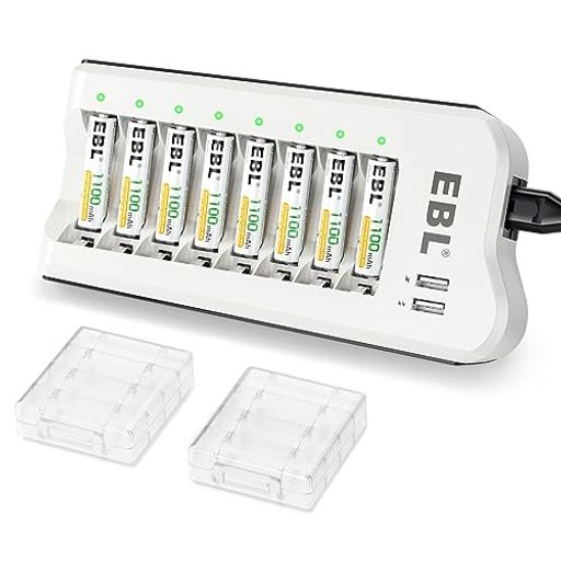 「セット仕様」:充電器入力:100-240V AC/0.3A (max)50HZ /60HZ 出力:単三:DC 1.2V 1000mA 単四:DC 1.2V 500mA USB出力:DC 5V 2A 充電池:単四ニッケル水素充電池 容量:1...