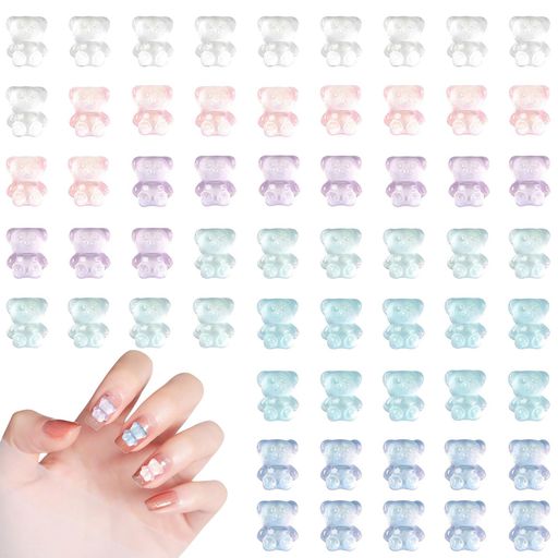 【くまのネイルパーツ】ネイルパーツは定番のクマの形をしたデザインを採用しており、可愛らしさとおしゃれさがあります。ネイルデザインに輝きと魅力を加え、ネイルをより輝かせて魅せます。 【素材】高品質のクリスタルガラス材料で作られ、クリスタルガラ...