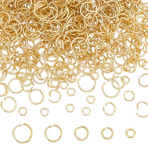 【ステンレス鋼製素材】これらのオープンジャンプリングは18金メッキステンレス鋼製で、耐久性と長期的な使用に適するよう設計されています。磨かれた仕上げが豪華な印象を添え、経年変化に強く光沢と美しさを長期保持します。 【パッケージ内容】5サイズ...