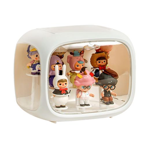 【製品の内容】:ミルク色のスペースカプセルフィギュアボックス1個 【サイズ】:高さ19.3cm、長さ24.5cm、幅16cm 【開閉しやすい】軽々しい閉口、手办を簡単に開いたり閉じたりできます。開閉が簡単で便利なので、手办の取り出しもストレ...