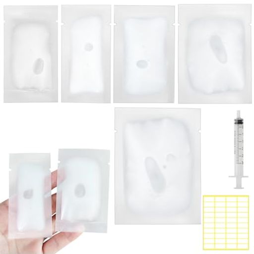 【100枚入り】容量は1ml、2ml、3ml、5ml、10mlのコンパクトパウチ容器は全部で100枚入り、数が多く、使い捨てで、シャンプーやボディソープ、スキンケア用品などを入れるのにも最適です 【漏れ防止】パウチ容器は熱圧着加工で作られ、...