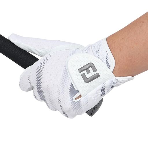 左手着用(右利き用) 素材:合成皮革(平部分)+接触冷感素材メッシュ(甲部分)