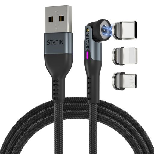 【万能&amp;交換可能な磁気充電器コードヘッド】磁気USB Cケーブルは、取り外し可能なマグネット電話充電器ヘッドを備えており、USB Cケーブル磁気ケーブルチップを交互に切り替えてすべてのデバイスを充電できます。 USB C磁気、磁気マ...