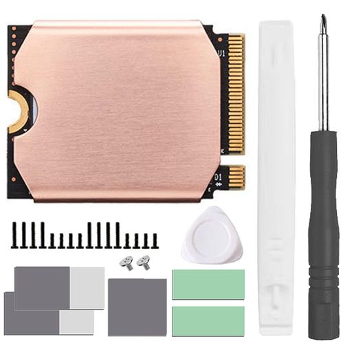 1、[ 放熱パッド付きヒートシンク ]:純銅製ヒートシンクは、Steam Deck 2230 SSD専用、SabrentRocket 2230、Rog Ally ssd専用に設計されています。 2、[ 純銅ヒートシンク 熱暴走対策 ]:高い...