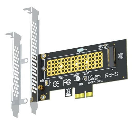 M.2 NVMe to PCIe X1 拡張カード:マザーボードに1つのPCIe X1スロットをM.2 Key Mスロットに変換することは このKey MスロットにM.2 NVMe SSDを取り付けることができます。 利点と欠点: 利点は、...