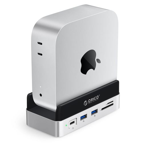 【Mac mini M4専用スタンドドック 】新しいMac mini M4に完全対応したスタンドドックにはアルミ合金、ABS樹脂とシリコンを採用して、優れた放熱性、滑り止めの安定性、Mac mini本体の保護効果があります。縦置き収納で電源...