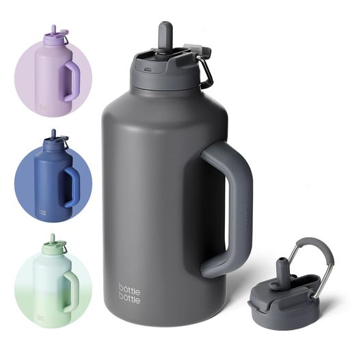 【1.8L大容量&amp;大ハンドル】BOTTLEBOTTLE保冷水筒は、1.8Lの大容量で、1日に必要な水分補給をしっかりとサポートします。広口設計により、氷やフルーツを簡単に追加でき、冷たい飲み物を長時間楽しむことができます。大きなハン...