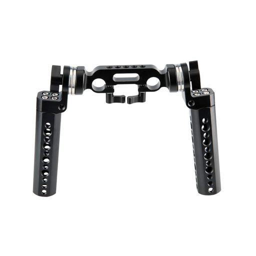 組み合わせセット内容:本製品は弊社のアルミニウム合金ハンドル、15mmレールブラケットを組み合わせたものです。アルミニウム合金製のケージは軽量かつ頑丈でカメラを衝撃から守ります。より簡単に動画撮影をコントロールできます ラチェット式ロッドク...