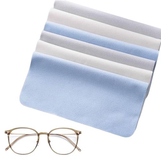 【セット内容】グレー+ベージュ+ブルー各3枚入り。​ 【サイズ】約15x15cm。コンパクトな折りたたみ設計で、携行性に優れ、収納にもスペースを取らず快適です。 【素材】スエード製メガネクロスを採用。耐久性が高く、長期間使用しても柔らかさや...