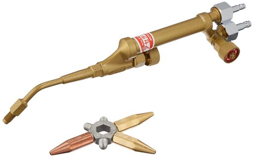 細カプラー:付 全長:230mm アセチレン・サンソ用 火口:#100、#200、#315 狭い場所での作業に適合です。