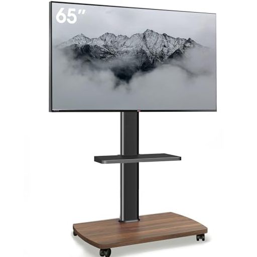 【商品仕様】32-65インチのテレビに対応、VESA規格:最小限100*100mm、最大限400*400mm(横x縦)です。耐荷重:40kgまで 本体サイズ:55x38x142cm 重量:約10kg 木製台座:サイズ55x38cm(厚み25...