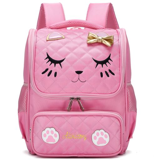 「ROOMY:小学生女子向けリュック。14-15インチノートPC・タブレット・本・眼鏡・ヘッドホン・スマホなどを整理できる多機能収納。専用ポケット搭載で学校用品がすっきり収まります」