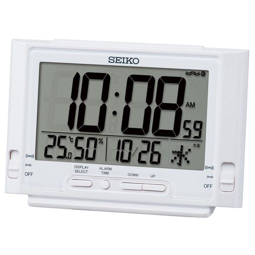 付属品:電池(単3マンガンx2個) 電波修正機能(40kHz/60kHz自動選局・受信OFF機能つき)、2099年までのフルオートカレンダー機能、電子音アラーム(ダンダントーン)、スヌーズ、アラームオートストップ(約5分間) 選べるスヌーズ...