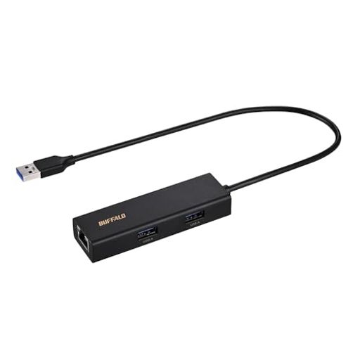 【USBボート不足を解消】ケーブル1本でUSB Type-A機器3台をまとめて接続できる、Type-A接続のドッキングステーション 【有線LANで安定通信】Giga対応LANポートを備え、LANポートのないパソコンでも有線LAN接続が可能に...