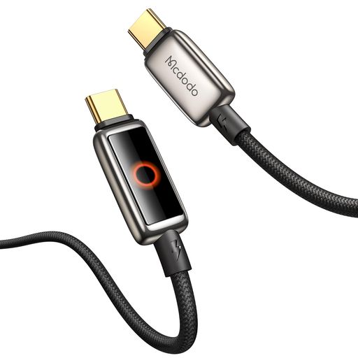 【USB-CtoUSB-Cケーブルスマートパワーオフケーブル100W】:特大サイズの点滅ランプ式リングで、より速く、より安全に。呼吸ランプ式リング、充電状態を表示。100W、高出力。スマートパワーオフ。E-markerチップ搭載。CarPl...
