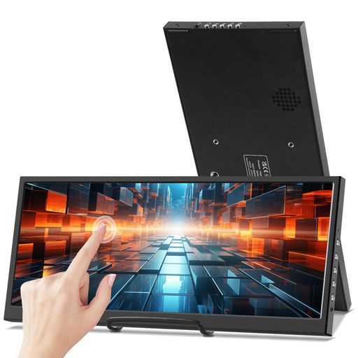 【12.3インチFHD IPSスクリーン】ポータブルモニターで作業スペースを拡張しましょう。12.3インチのFHD IPSタッチセカンダリースクリーンは、1920x720の解像度で鮮明で鮮やかな映像を提供し、178°の広視野角と60Hzのリ...