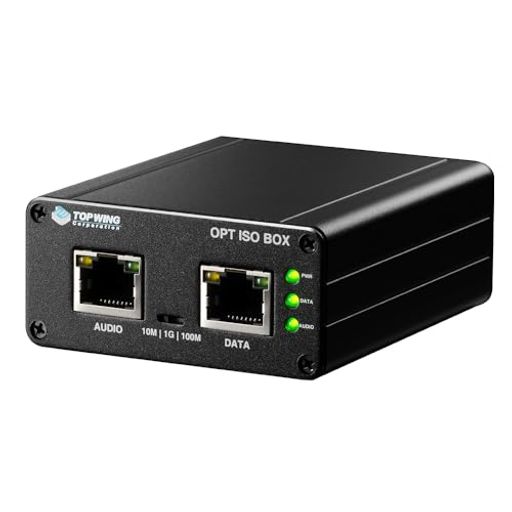 製品名:OPT ISO BOX 品番:TW-OPT-ISO-BOX 入出力:LAN(RJ45)端子 入力電源:12V/1A, 2.1mm/5.5mmセンタープラス(ACアダプター付属) 通信規格:Auto-negotiation 1000M...