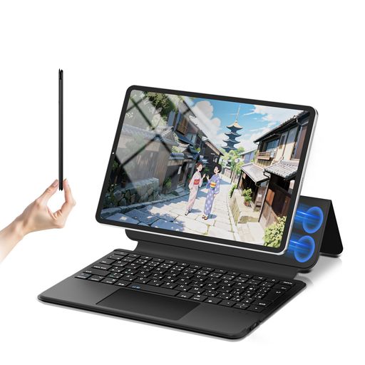✅【超薄型&amp;超軽量】ipada16キーボードの厚さはわずか6mmで、ipada16カバーで覆われているときが1.5cmです。全体の重量は約390gで、類似製品の95%より軽量。スリムで携帯性に優れた設計の魅力が持ち運びに便利、旅行や...