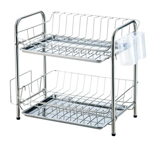 製品サイズ:(約)幅40.5x奥行30x高さ38.5cm(ポケット含まず) 製品重量:(約)1.756kg 材料の種類:サイドフレーム・水切りカゴ・トレー・まな板受け/ステンレス鋼、水切りポケット/ポリプロピレン(耐熱温度100度)、アジャ...