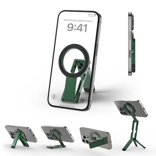 【超強力磁気、安定感抜群】Ulanzi MA60 はMagSafe用スマホ三脚は業界最強磁力の磁石を使用して、超強力磁気で、簡単に脱着しません、安定で安心に使用いただけます。片手でわずか0.1秒簡単に取付可能です。アップグレード---両面磁...