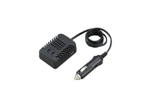 入力電圧:DC12V 出力電圧:AC100V/DC5V 定格出力:30W(USB出力含む) 最大出力:40W 電源コード長:約1m 出力:AC100Vコンセントx1/USBポートx1