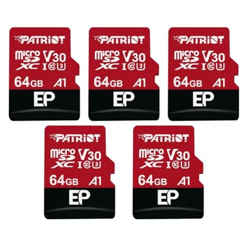 Capacity: 5x 64GB; Retail 5 Pack. A1 app performance Class; Video speed Class: V31 Read speed up to 100MB/s | write spee...