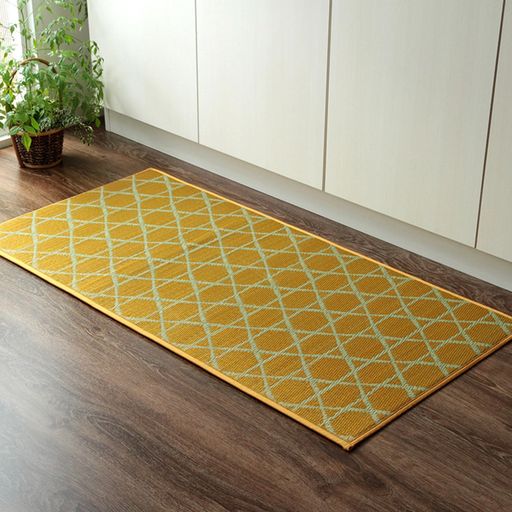 サイズ:約60x180cm 原産国:日本 素材:表地=い草(普通織)裏地=ウレタンフォーム6mm 洗えません。 ※い草自体が持つ油分により汚れを弾くので洗う必要がなく長くご使用いただけます。