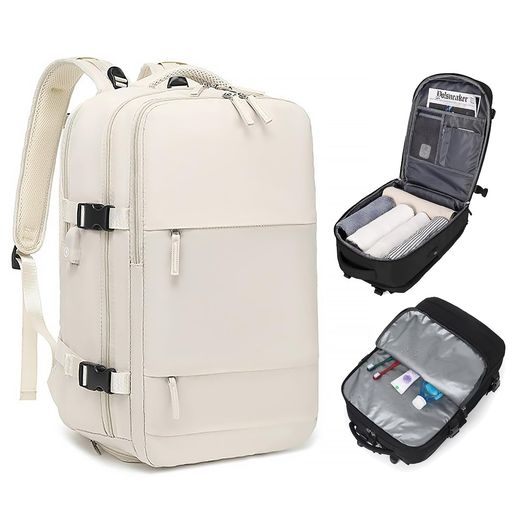 【32L大容量/180度フルオープン開口デザイン/機内持込】サイズ:46*32*21cm(32L),重量:1.065kg;機内に持ち込み可能です。180度フルオープン開口のバックパックは、従来の上から開くタイプとは違い、正面が大きく開き、ス...