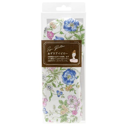 小豆から出る天然の蒸気が、疲れた目に心地良いあずきアイピロー 商品サイズ(幅x奥行):(約)21.5x8.0cm 重量:(約)113g 材質:あずき、ポリプロピレン、綿 生産国:日本