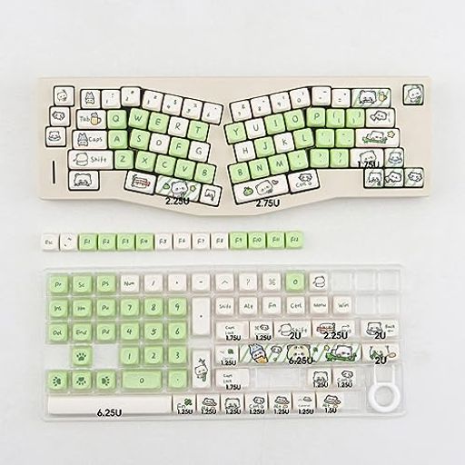 【昇華型PBTキーキャップ】このキーキャップは高品質の厚いPBT素材とグリース防止コーティングで作られており、頑丈で、連続使用しても光沢のある汚れが蓄積しません。ABS素材と比較して、PBTキーキャップは耐摩耗性と耐油性が向上しています。昇...