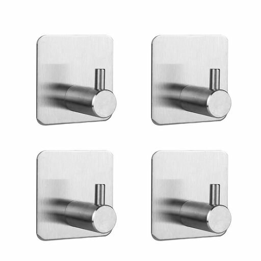 【サイズ】:45mm*45mm*28mm。 【適用シーン】:当社の自粘着式フックは吊り下げ式のシャワーやバスルームアクセサリー、傘、スカーフ、タオル、バスローブ、鍵、コートなどが掛けられます。 【穴あけ不要】:簡単に設置可能。ツールなし、ネ...