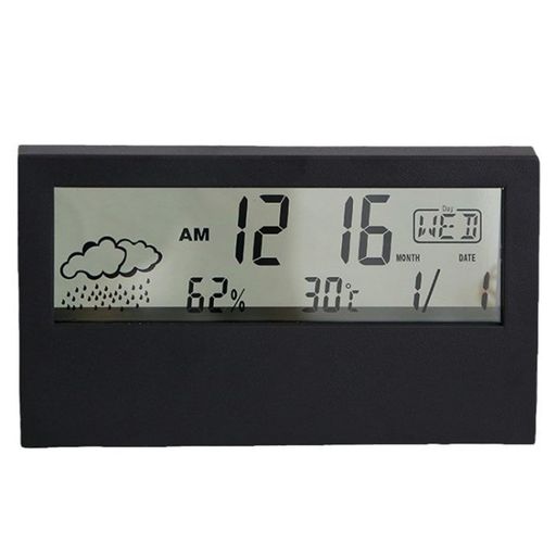 ハート【商品仕様】サイズ:約13cm*7cm*3cm、カラー:ブラック+透明、温度範囲:0~50°C、湿度範囲:20%~89%数量:1個入り。(この目覚まし時計には電池が含まれておりませんので、単4電池7本を別途お買い求めください。) ハー...