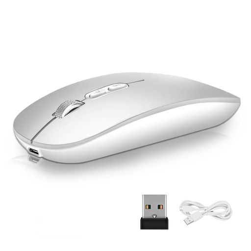 ゲーム デュアルモード接続(Bluetooth5.0+USB) 最大600時間連続使用可能な充電式 会議/図書館対応の超静音スイッチ 手疲れ軽減の人間工学カーブ