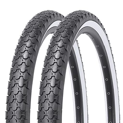 タイヤサイズ:24x2.125インチ、ETRTO:57-507mm。適合タイヤ幅:1.75-2.125インチ。PSI範囲:40-65P.S.I、TPI:30。 クルーザーバイクタイヤ機能標準の複数ノットのペダルは、ビーチや不平な都市街で十分...