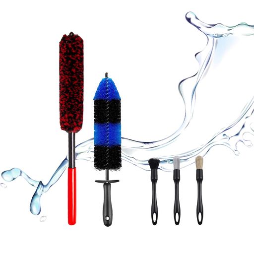 5pcs-in-1洗車ブラシキット:5個のタイヤブラッシ、ディティーリングブラッシュ*3、洗車ブラシボディ用柔らか*1、洗車ブラシ*1、車の洗車ブラシはあなたの車の内部と外部の美容と清潔を満たすことができます。洗車ブラシボディ用で洗車だけで...