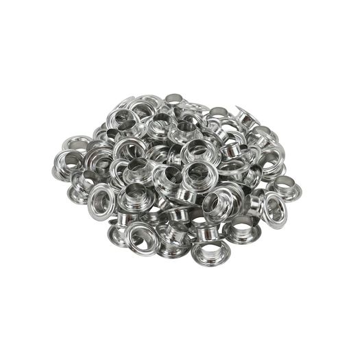 ハトメ穴径:約12mm、下穴サイズ:12~13mm 最大取付厚:約3.5mm 対応本体:No.3050MT/No.950/No.1000/No.1300 入数:1000組相当入 ハトメ玉材質:アルミ