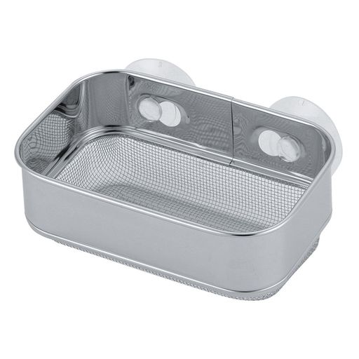 シンク サイズ:170x112x72mm 本体重量:112g 素材:本体/ステンレススチール、吸盤/塩化ビニール樹脂(耐熱温度70度) 原産国:日本