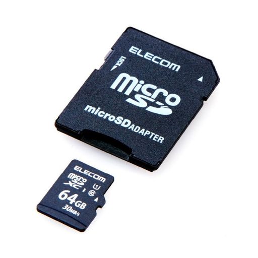 メモリ規格:microSDXC,Class10,UHS-I インターフェイス:microSD 最大転送速度:読み出し:30MB/s 最低保証速度:10MB/sec 外形寸法:幅15.0mmx高さ11.0mmx奥行1.0mm 重量:約0.4g...